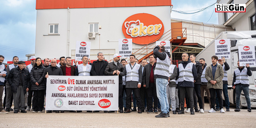 EKER SÜT’TE SENDİKA ÜYELERİNE BASKIYA TEPKİ